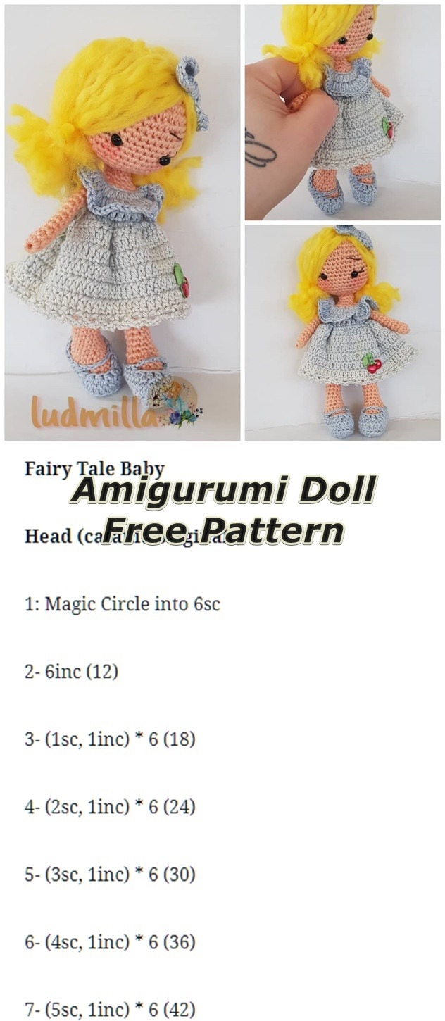 Amigurumi Doll Fairy Tale Baby Free Crochet Pattern – Amigurumi